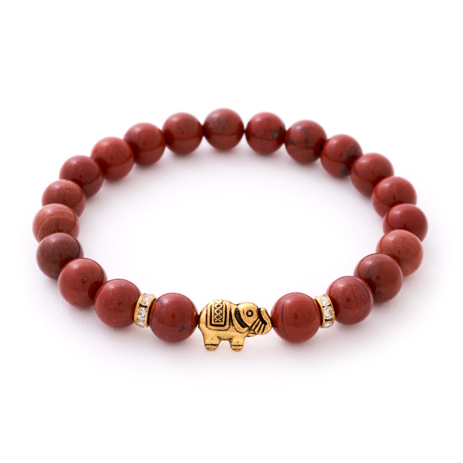 Jasper Natural Stone Elephant Pearl Bracelet | BERGERLIN